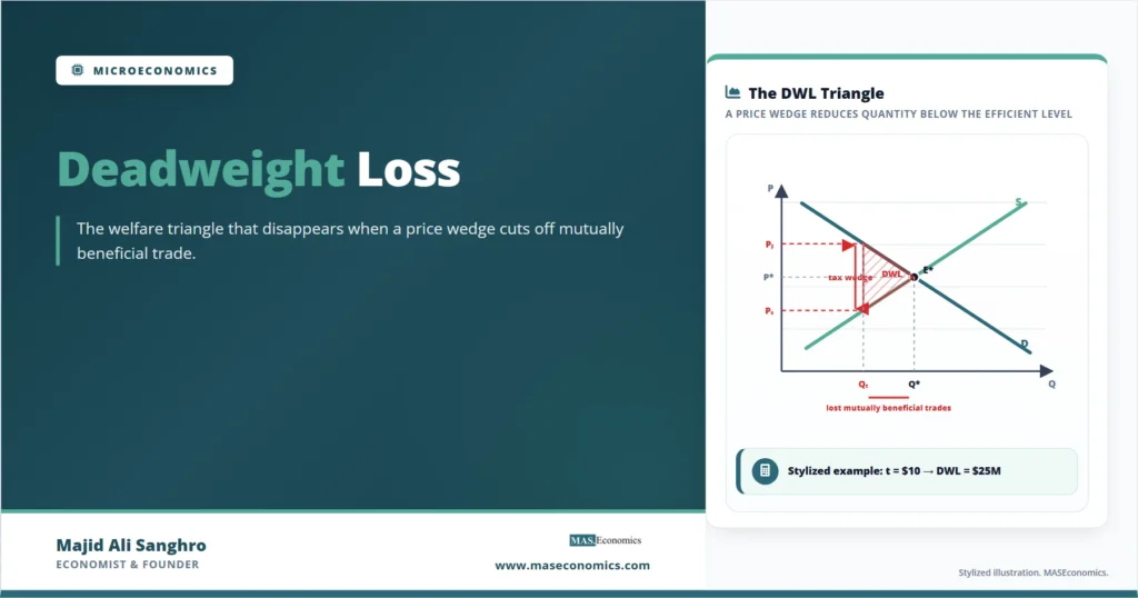 Deadweight Loss: Welfare Cost of Market Distortions - maseconomics